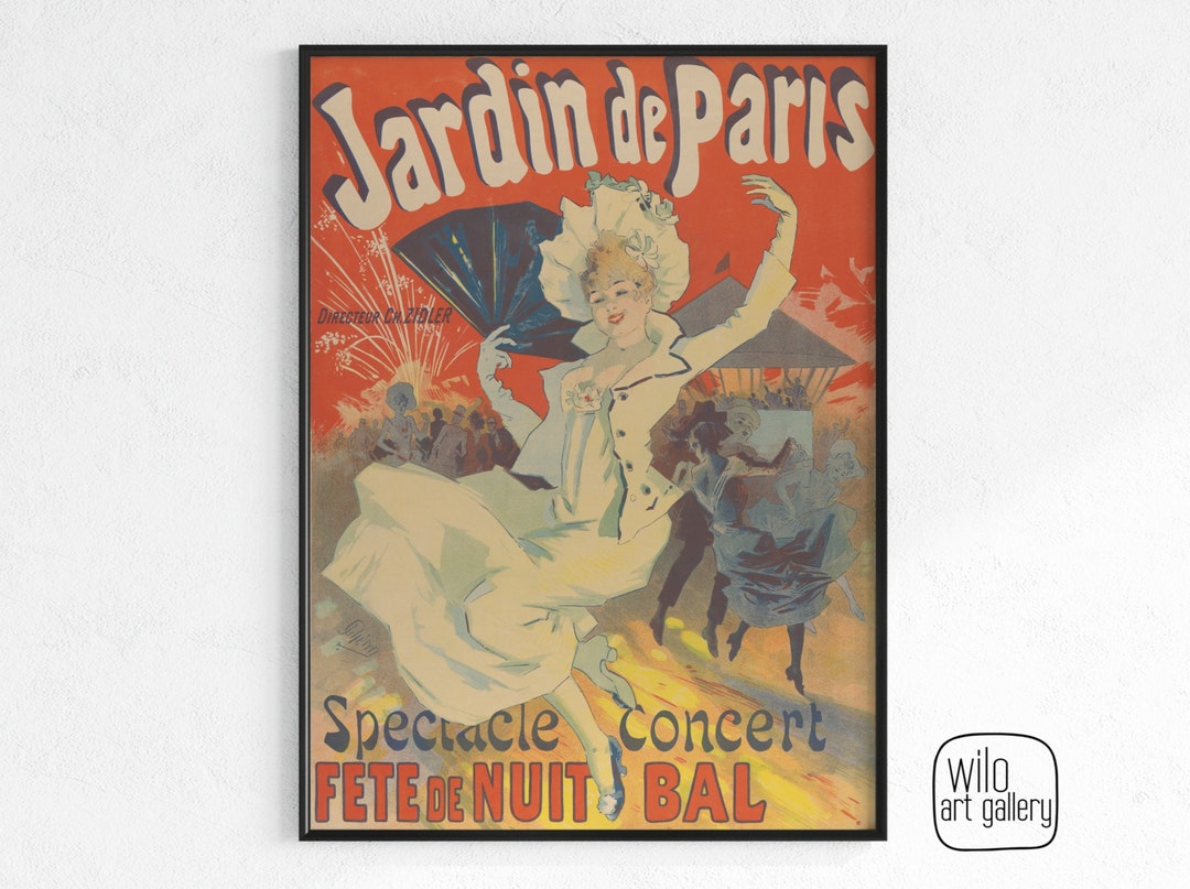 Retro French Poster, Art Nouveau Style, Download Art | Dancer Art ...