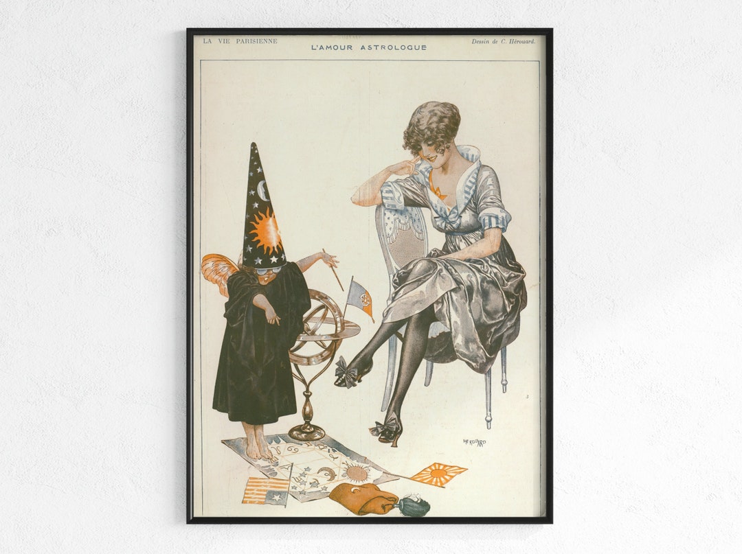 Rare Halloween Art From La Vie Parisienne | Download, Vintage Witch Art ...