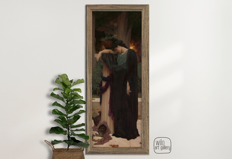 Vintage Pre-raphaelite Painting "lachrymae" by Lord Frederick Leighton ...