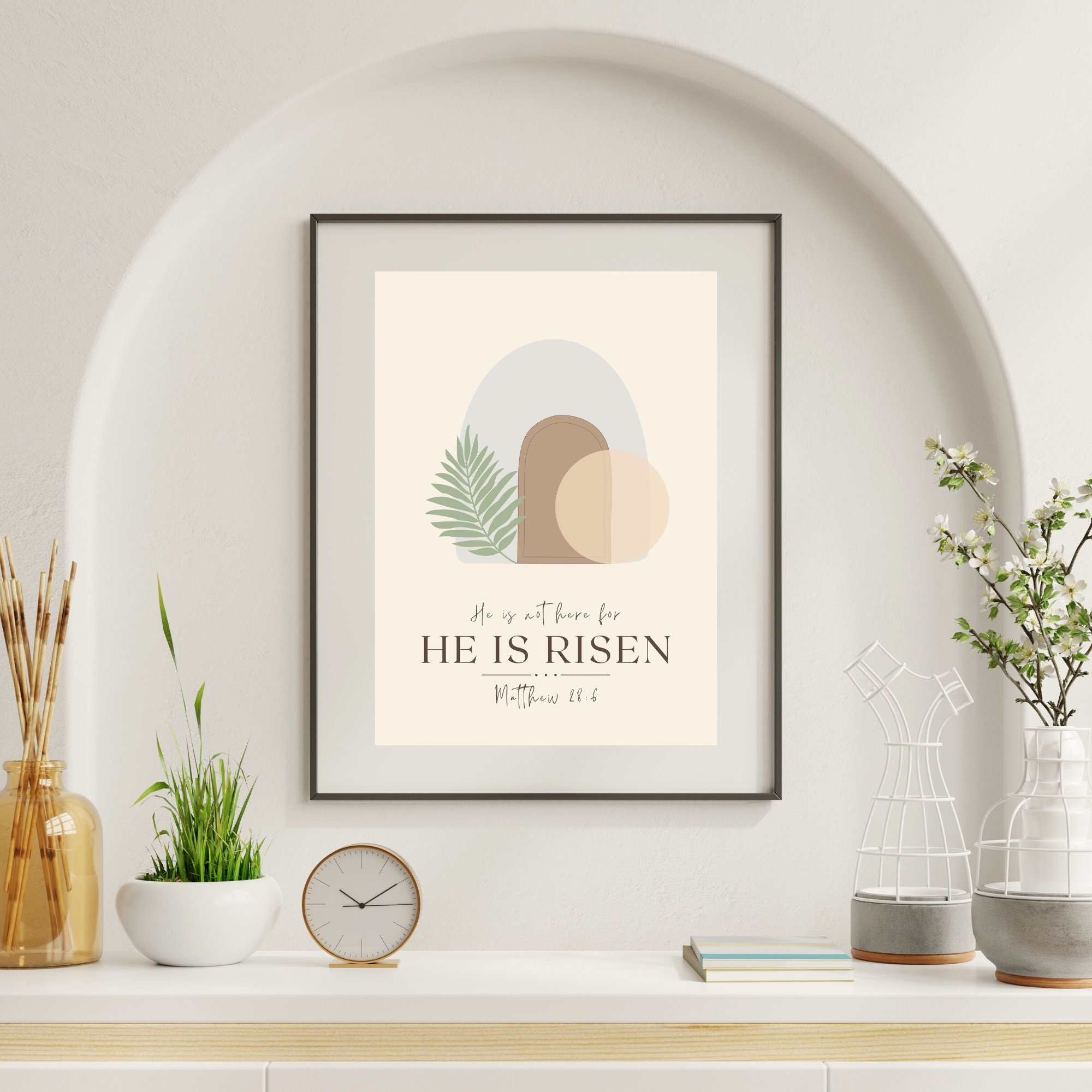 HE is Risen | Easter Decor | Easter Wall Art | Christian Wall Art ...