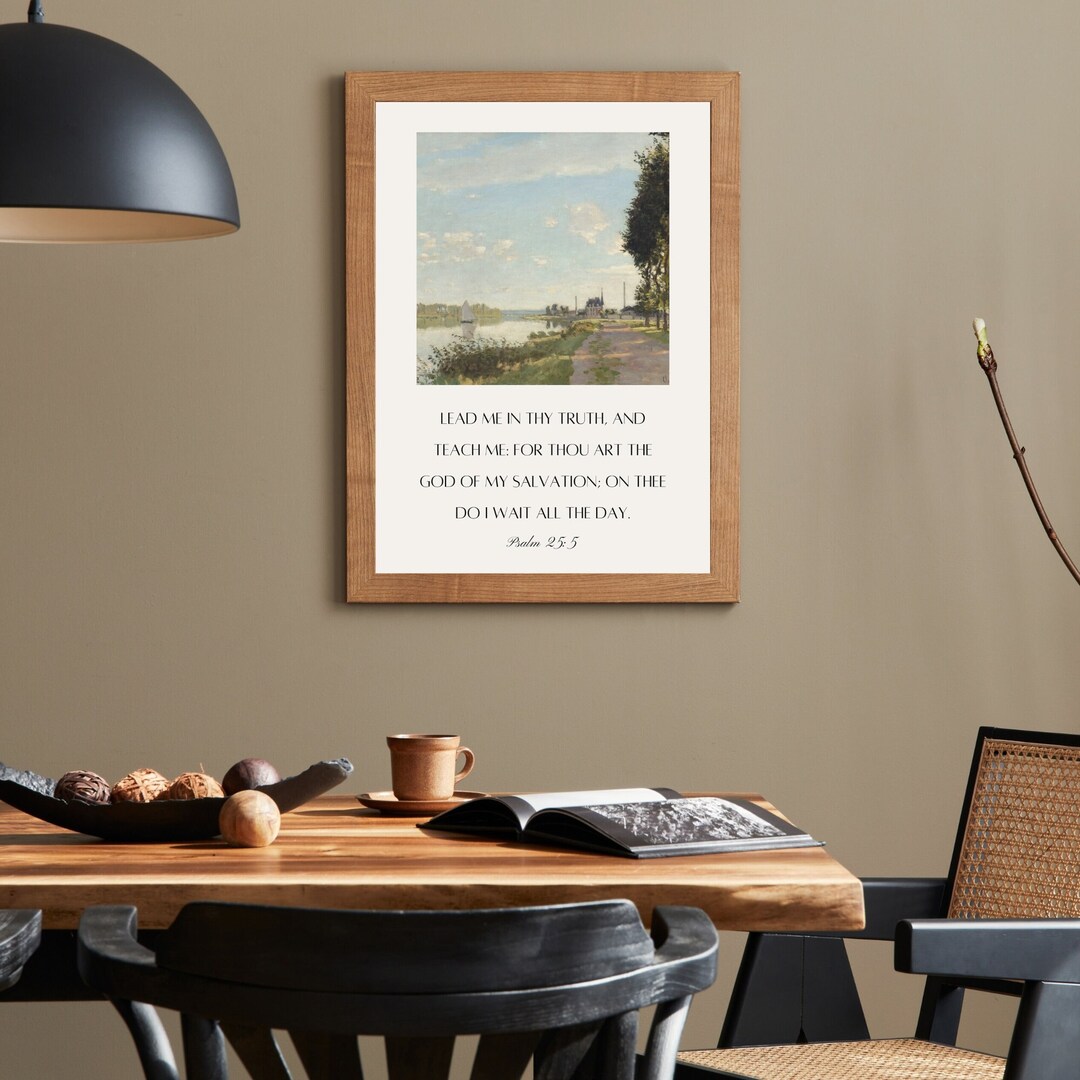 Light and Truth Bible Verse Sign | Vintage Lamdscape Print |christian ...