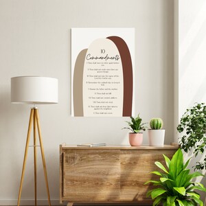 10 Commandments Boho Arch Wall Art| Christian Wall Art | Christian ...