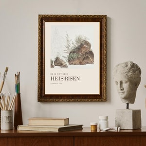 HE is Risen | Easter Decor | Easter Wall Art | Christian Wall Art ...