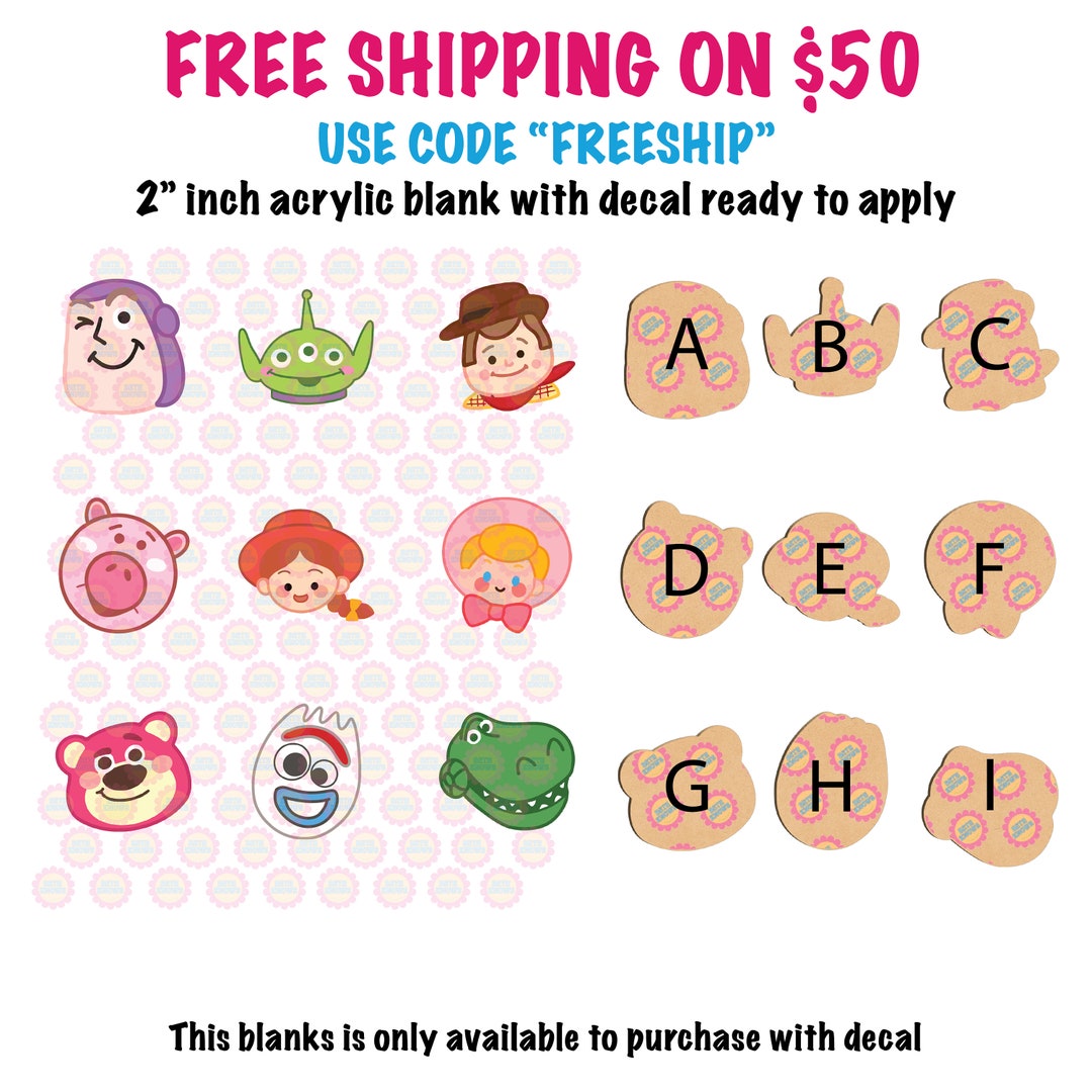 Toy Story Acrylic Blanks for Badge Reels - Etsy Canada