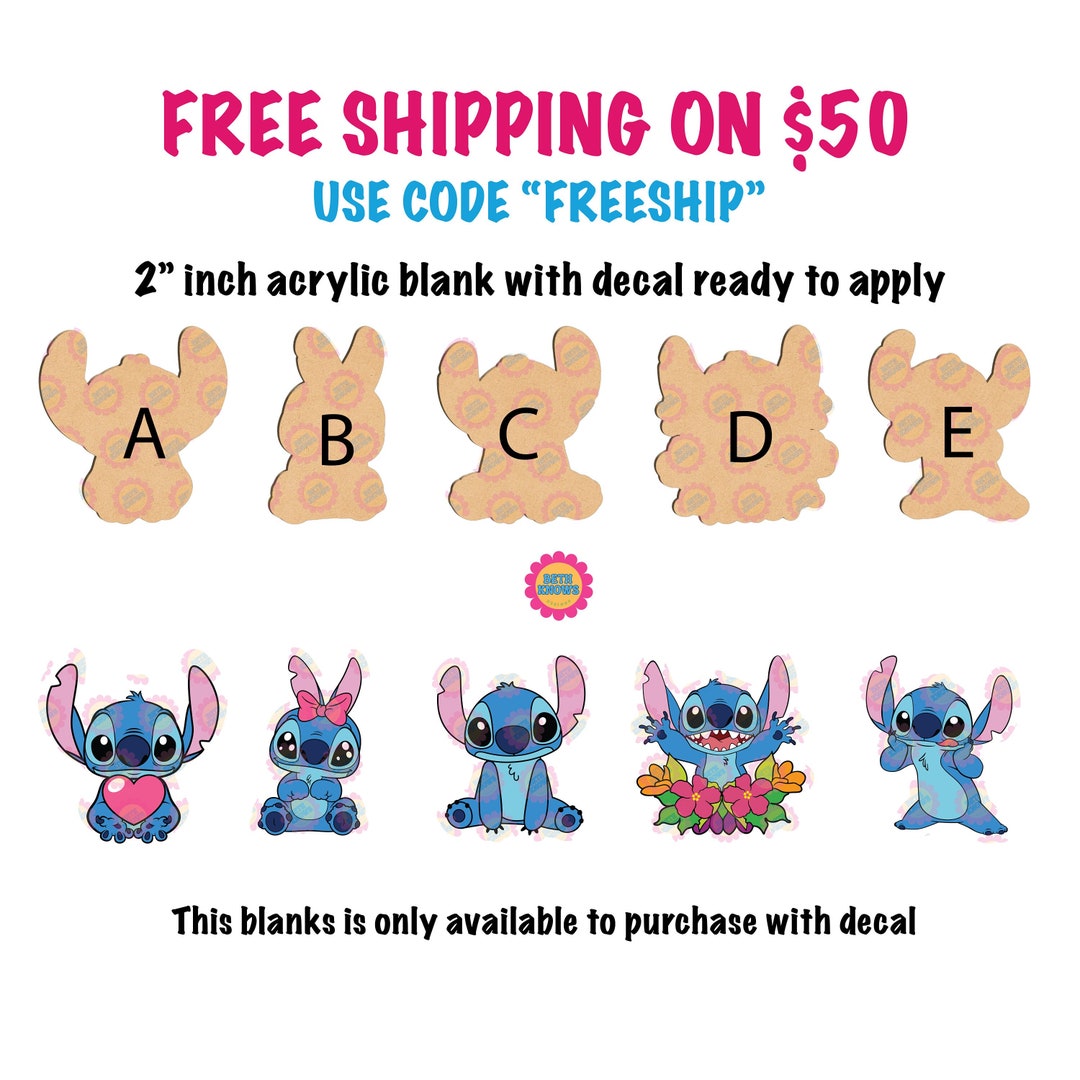 Stitch Acrylic Blanks for Badge Reels - Etsy Canada