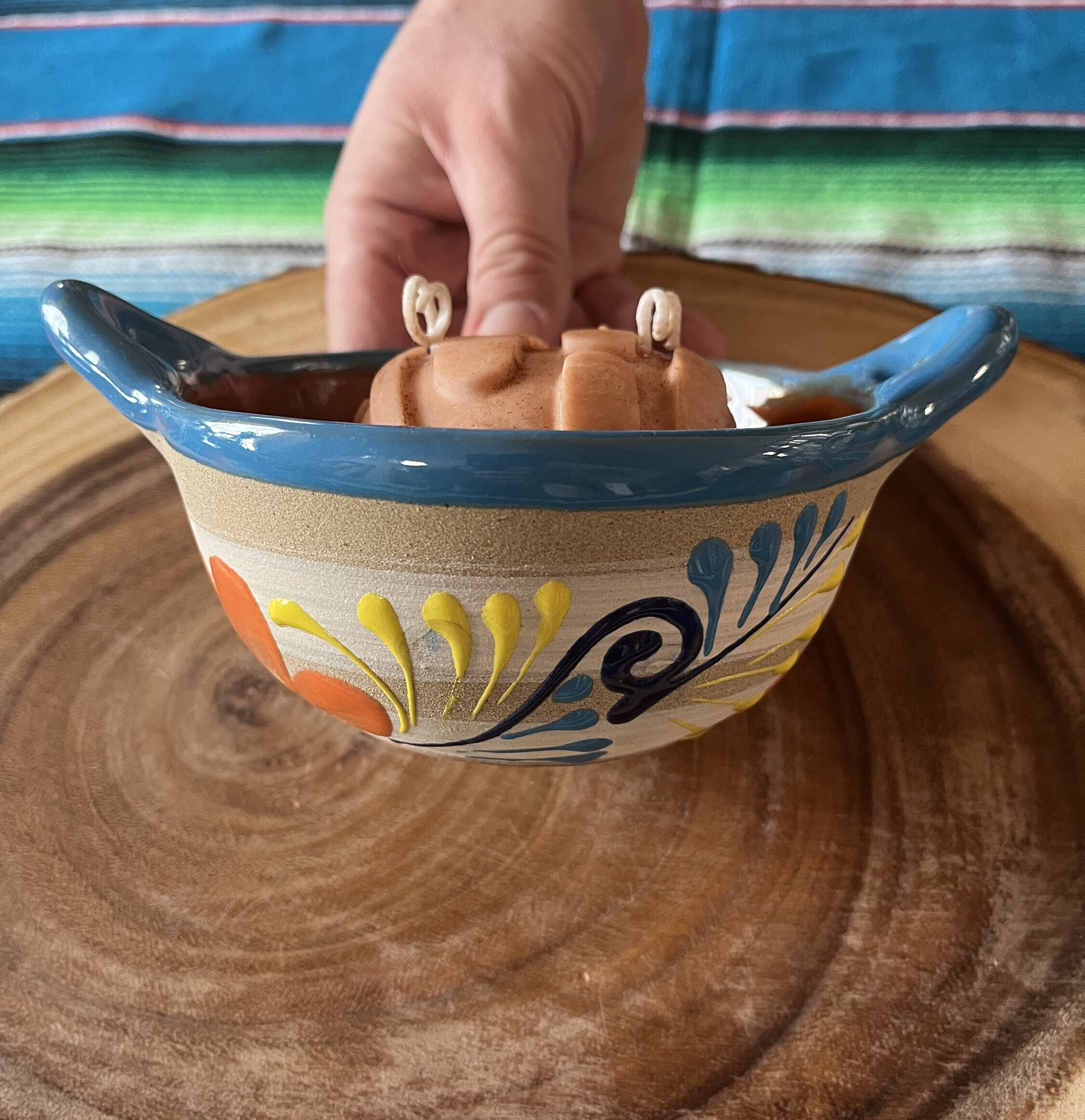 Pan Dulce Cazuela De Barro Y Ceramica Upcycled 12 Oz Candle| Festive ...