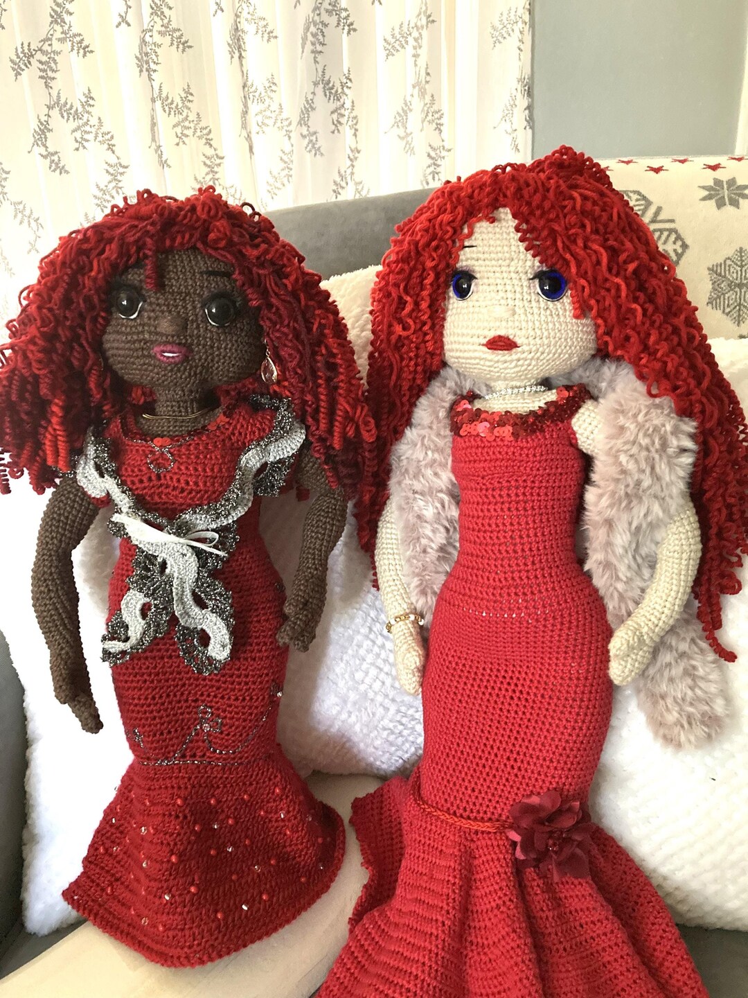 Ms. Scarlett dark Skin or Light Skin Doll - Etsy
