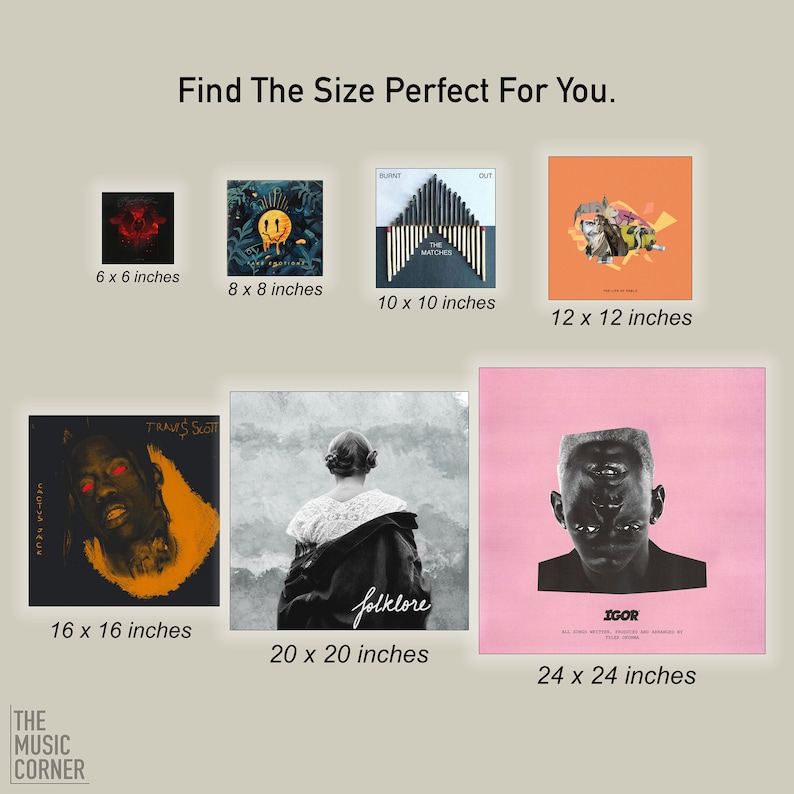 Custom Album Posters | Choose Your Favorite Album Print | Album Cover ...