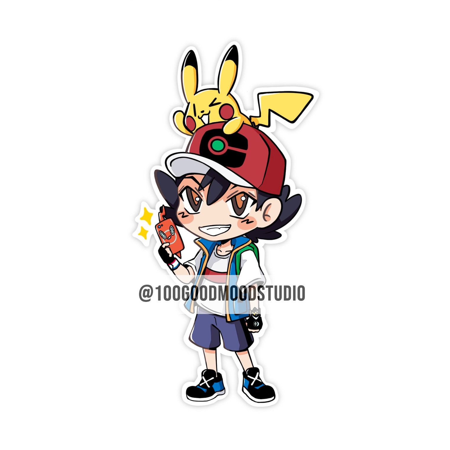 Pokemon Ash Ketchum Satoshi Stickers Cute Stickers, Planner Stickers ...