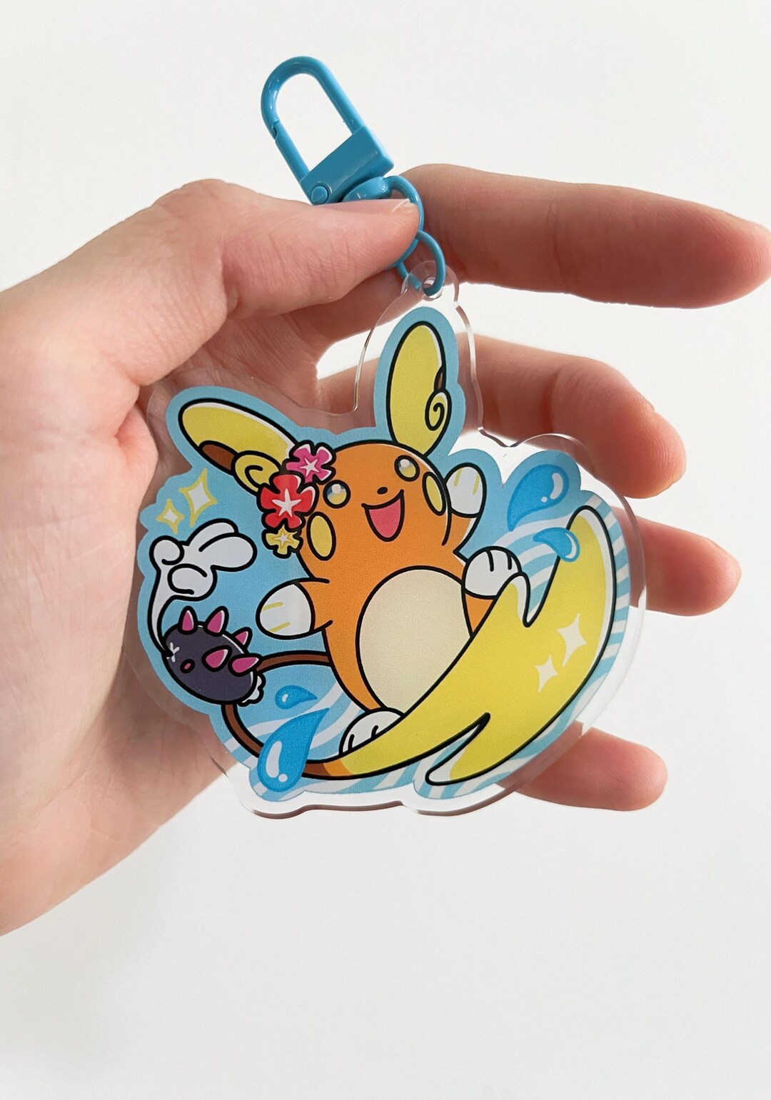 PKMN Pokemon Alola!! Acrylic Keychains - Alola Raichu, Pyukumuku ...