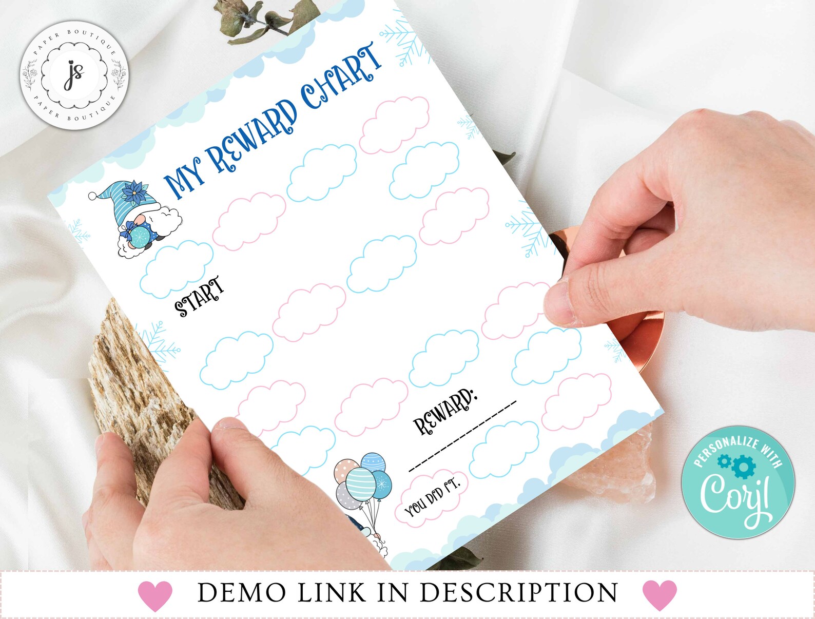Winter Reward Chart, Printable Reward Chart, Reward Chart for Kid ...