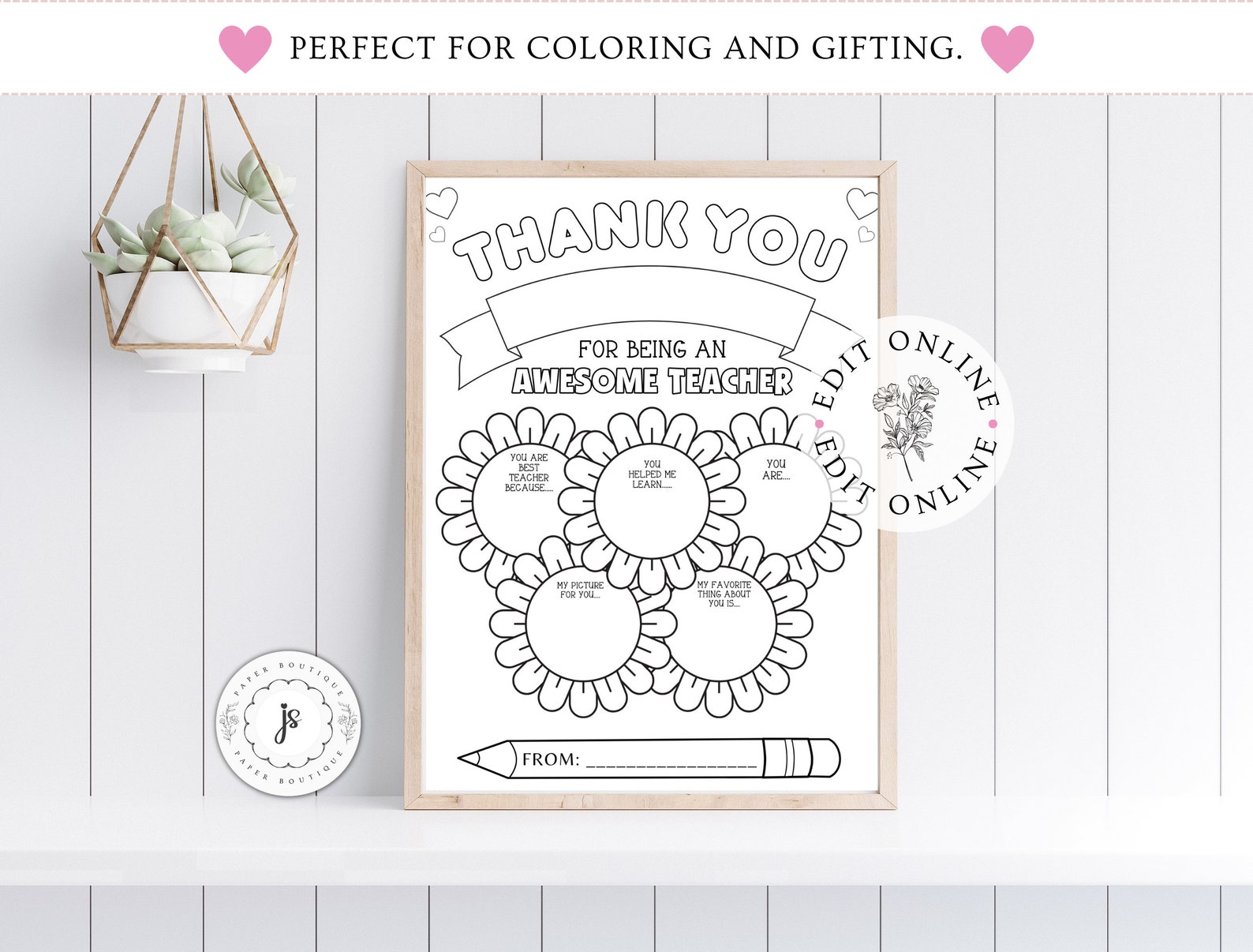 Teacher Appreciation Week Printable, Teacher Appreciation Gift, Thank ...