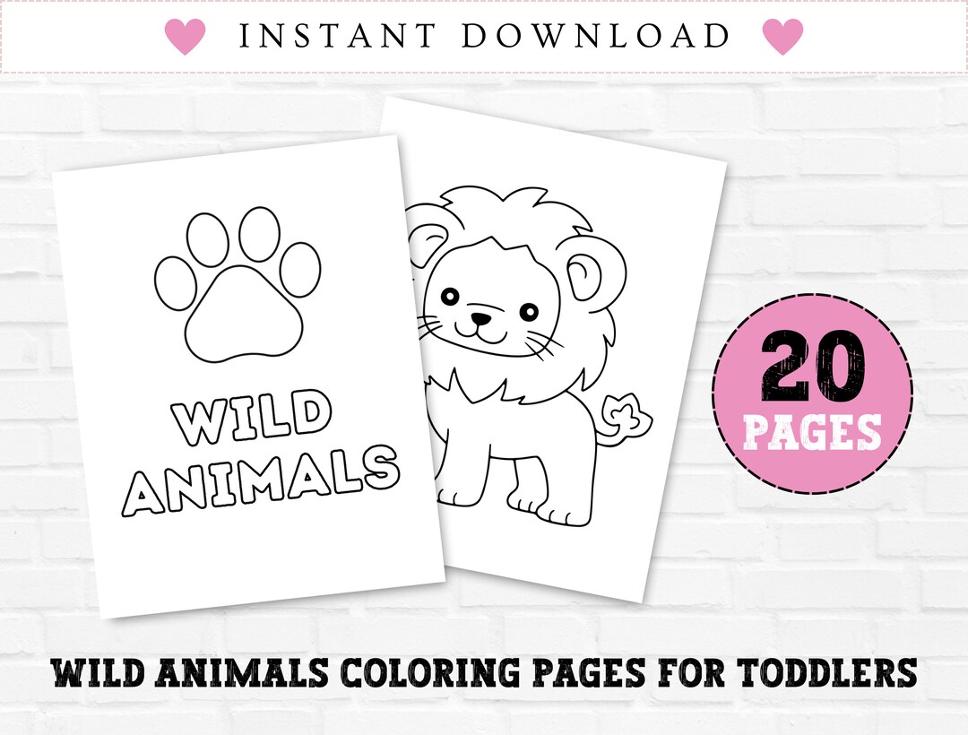 Páginas imprimibles para colorear de animales salvajes para niños ...