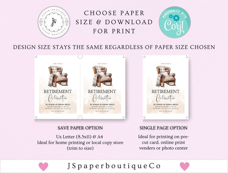 Retirement Invitation, Retirement Party Invitation, Retirement ...