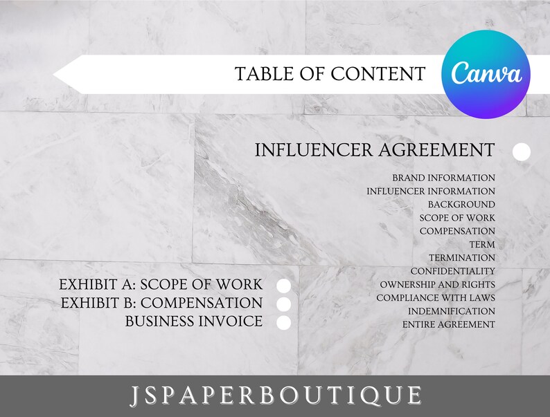Influencer Agreement, Influencer Contract, Influencer Agreement ...