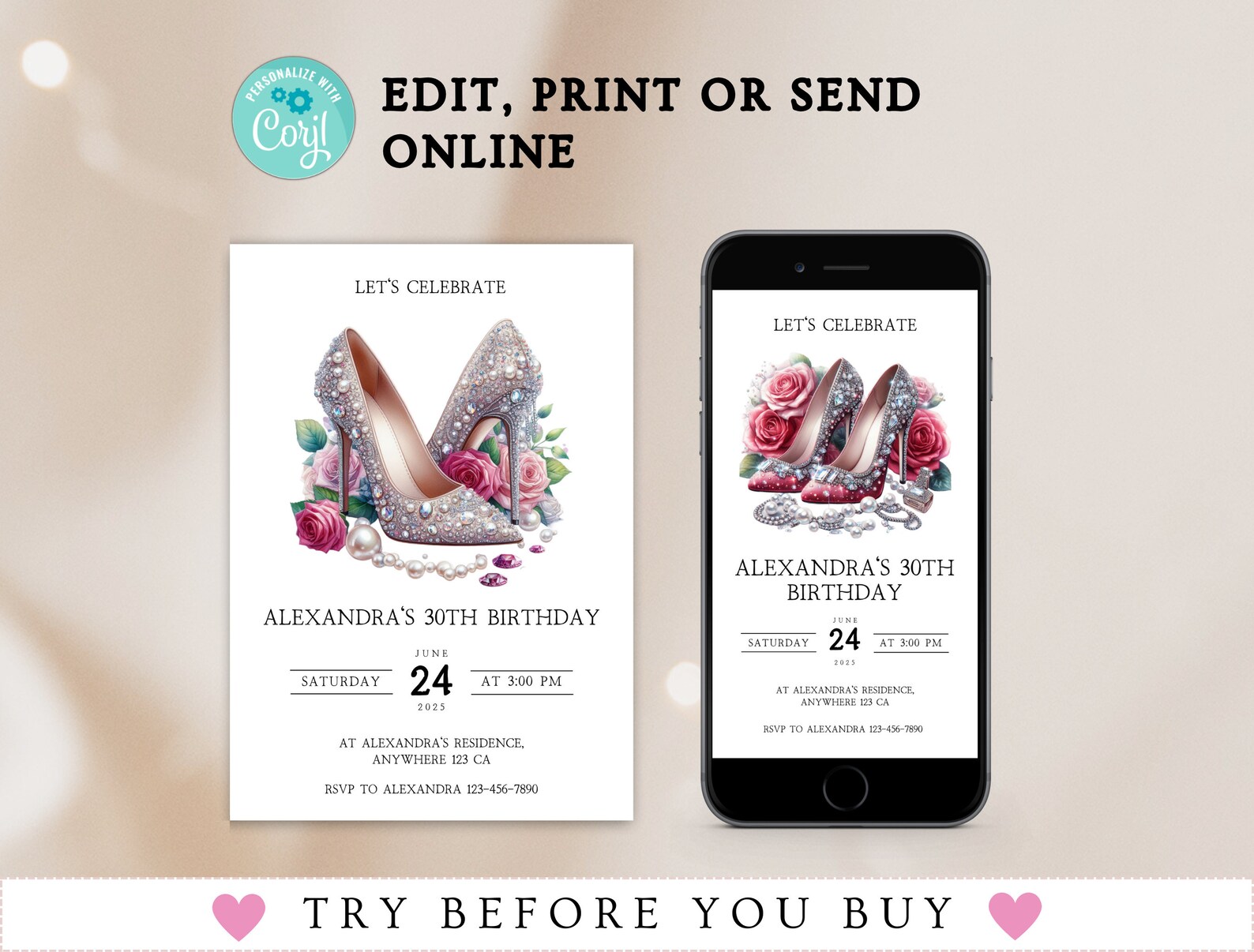 Adult Birthday Party Invitation, Adult Invitation, Women's Birthday ...