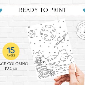 Space Coloring Pages for Kids, Planets Coloring Book, Preschool Space ...