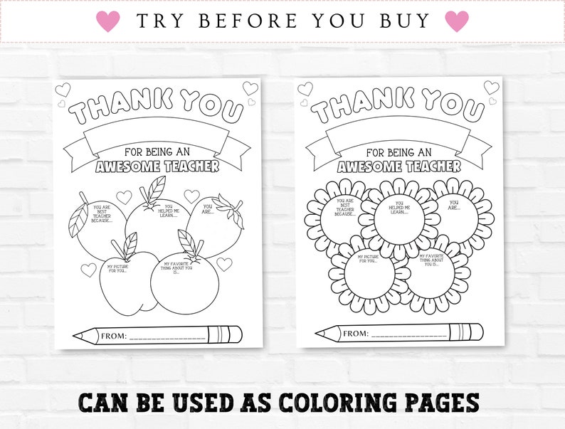 Teacher Appreciation Week Printable, Teacher Appreciation Gift, Thank ...