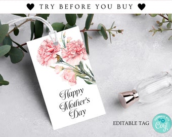 Mothers Day Gift Tag, Mothers Day Gift, Mothers Day Tag, Mother's Day ...