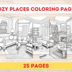 Cozy Places Coloring Pages, Cozy Home Coloring Pages, House Coloring ...