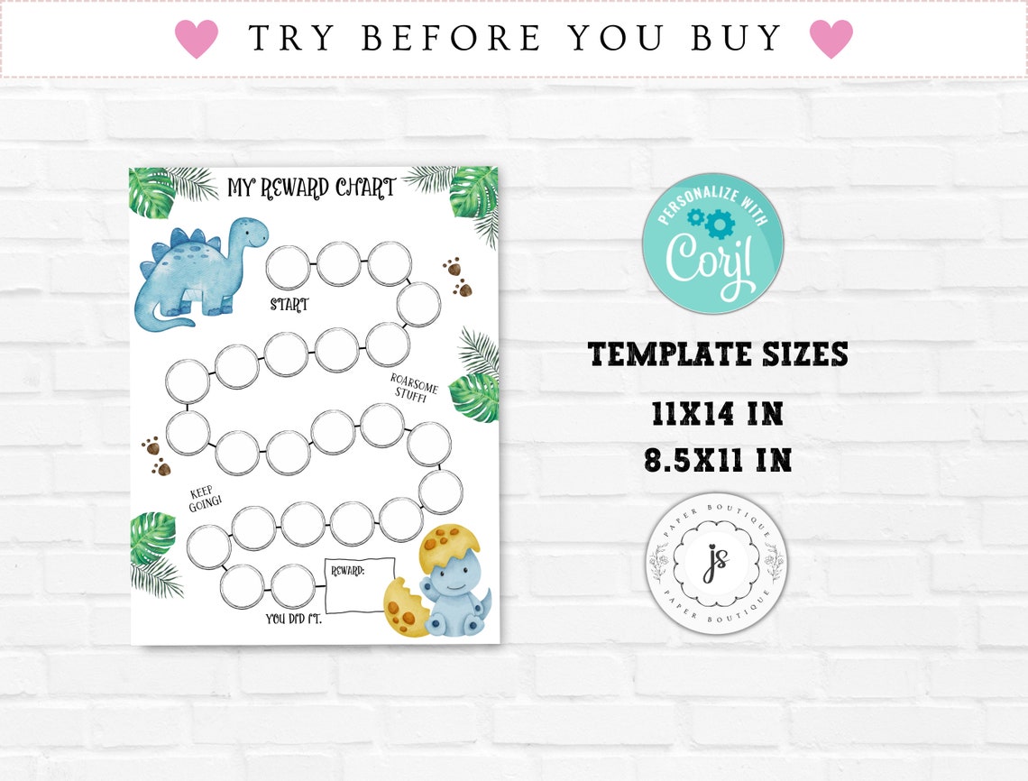 Kids Reward Chart, Reward Chart Printable, Kids Routine Chart ...