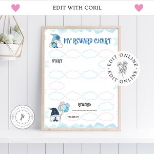 Winter Reward Chart, Printable Reward Chart, Reward Chart for Kid ...