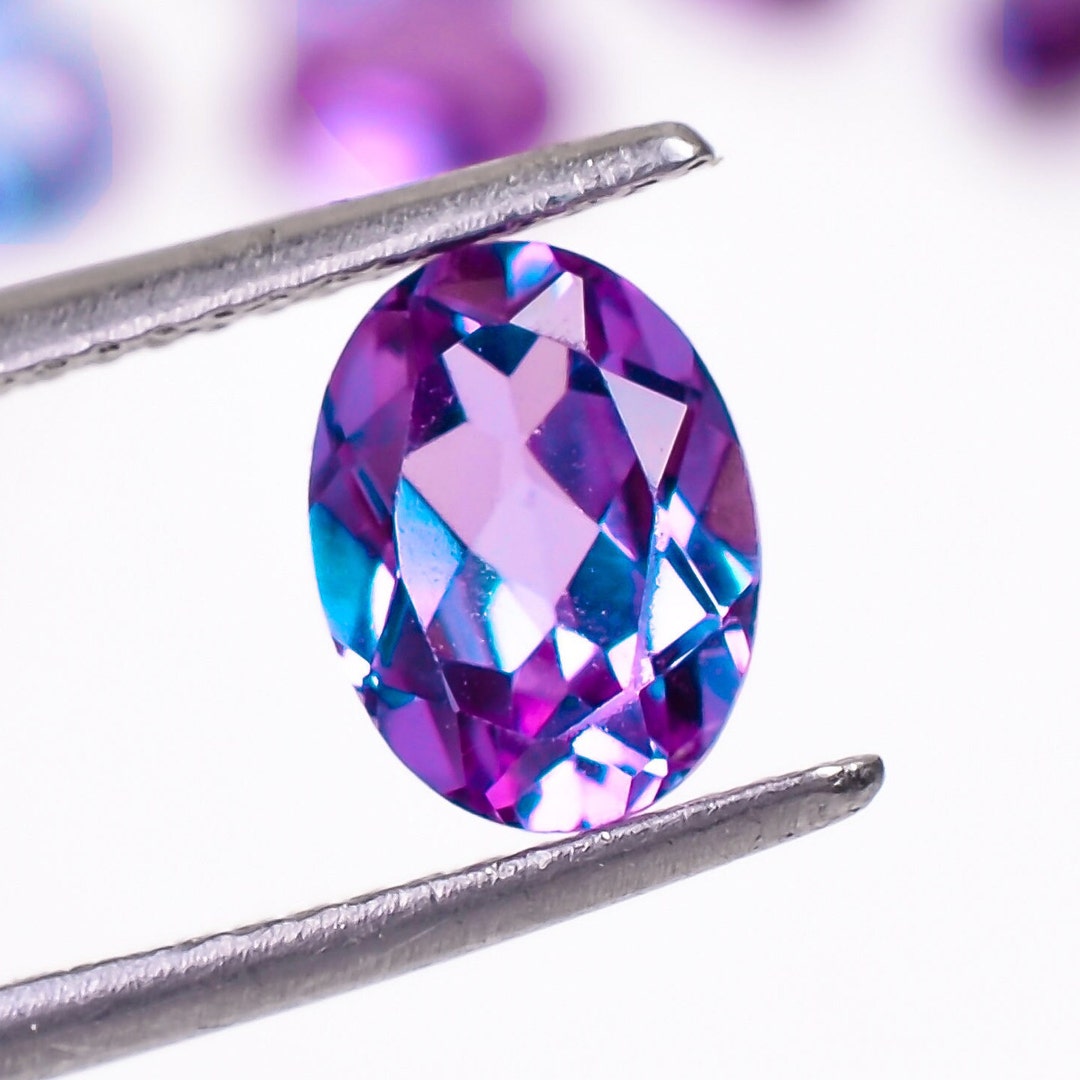 Purple Alexandrite Color Change Oval Shape Brilliant Cut, Loose ...