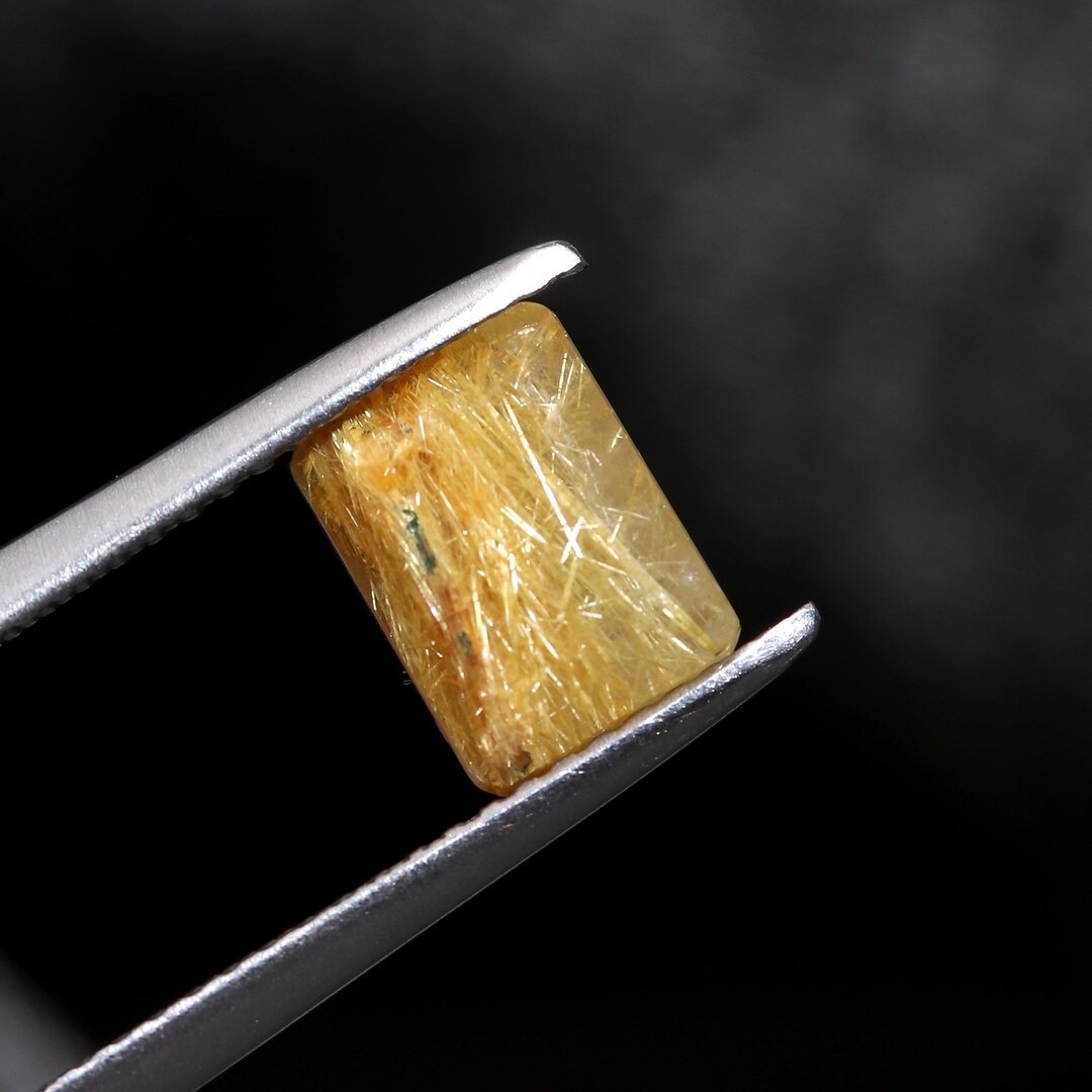 Superb Quality Golden Rutile Octagon Cut Stone, Genius Loose Gemstone ...