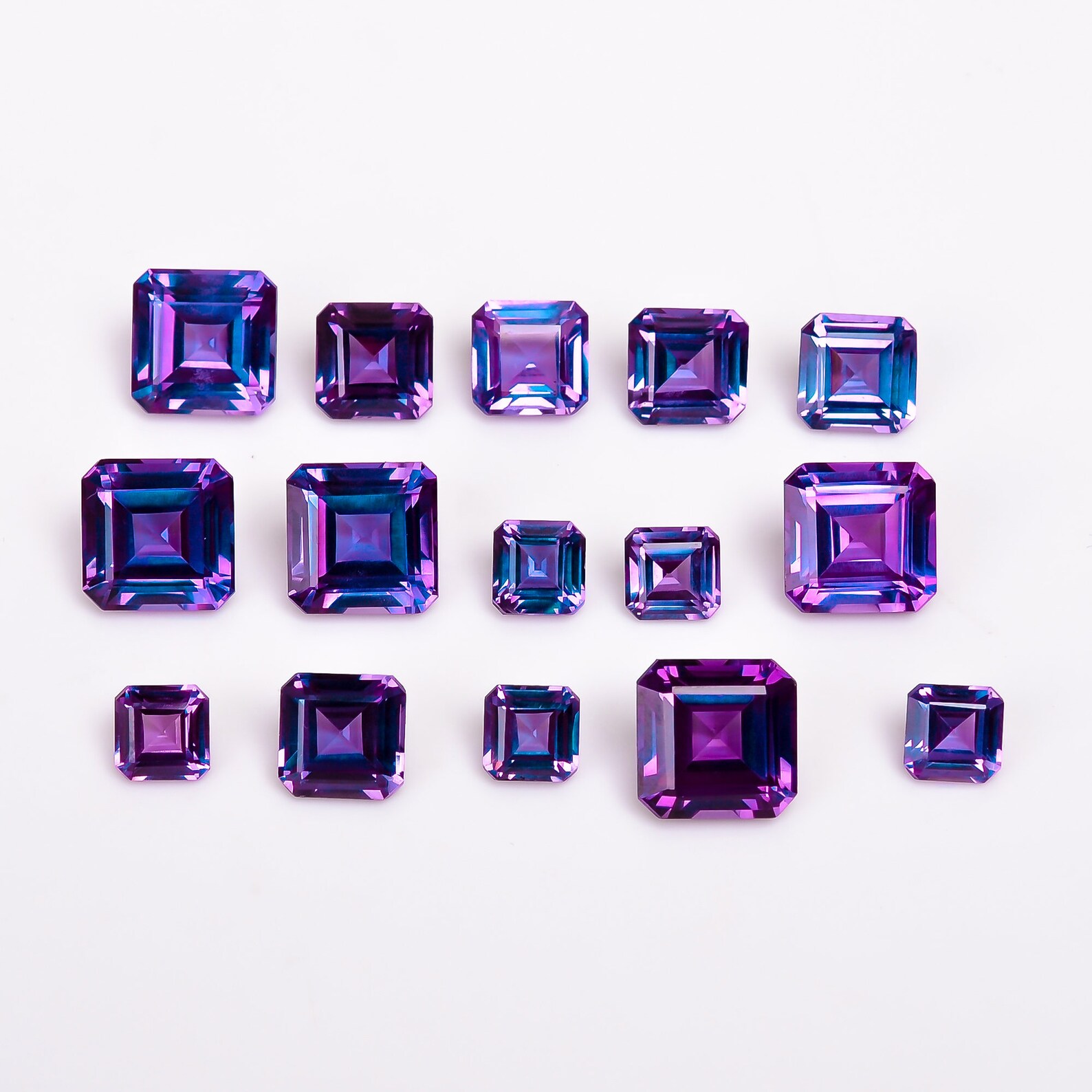 Purple Alexandrite Asscher Cut, Octagon Loose Gemstone for Jewelry ...