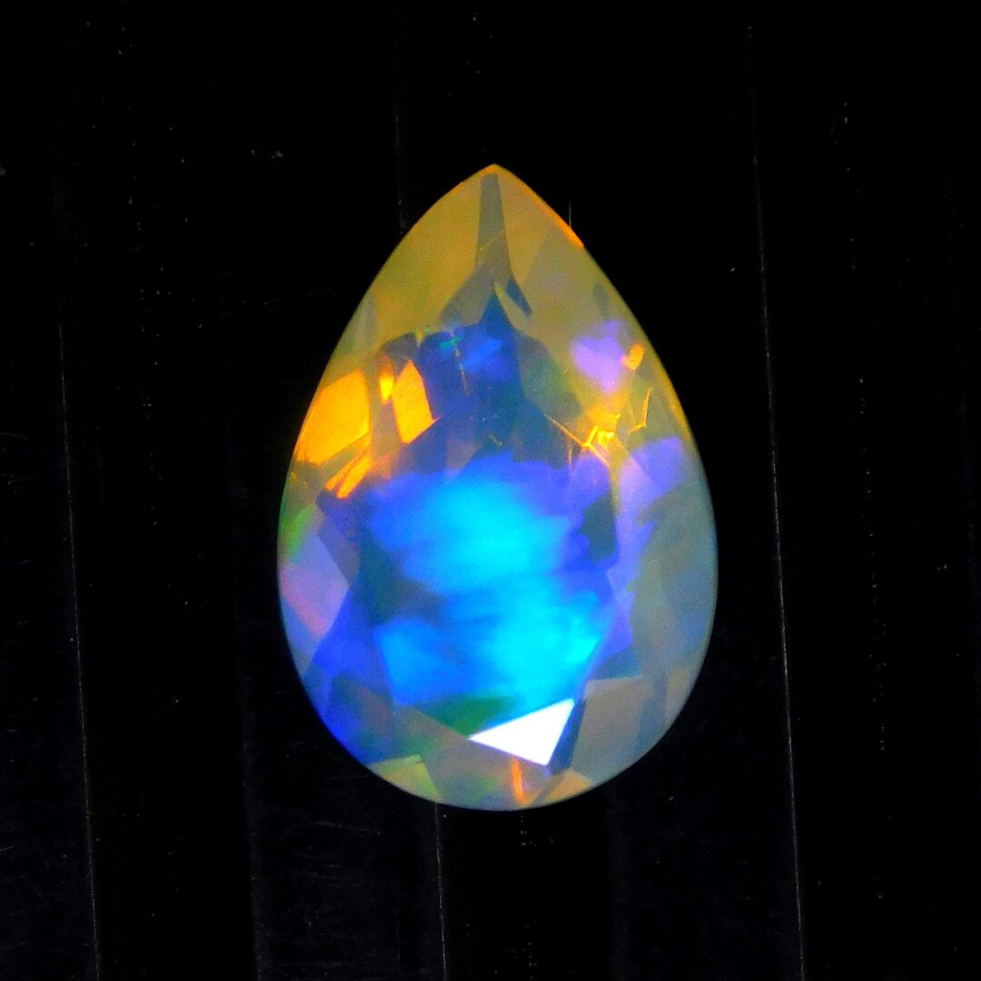 Natural Ethiopian Opal Pear Shape, Opal Loose Gemstone for Jewelry ...