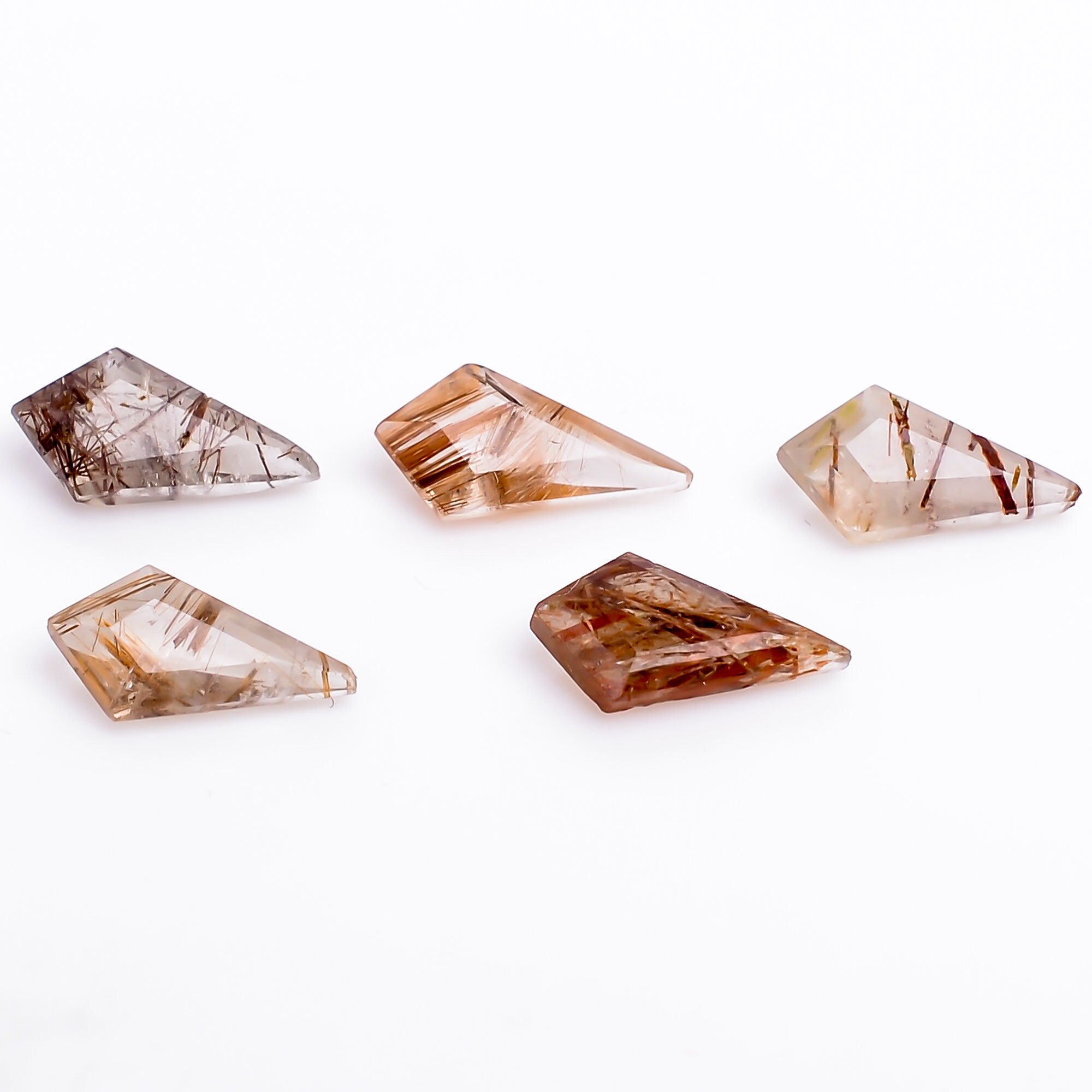 Copper Rutile Quartz Kite Brilliant Cut Calibrated Size 10X5 Mm Loose ...