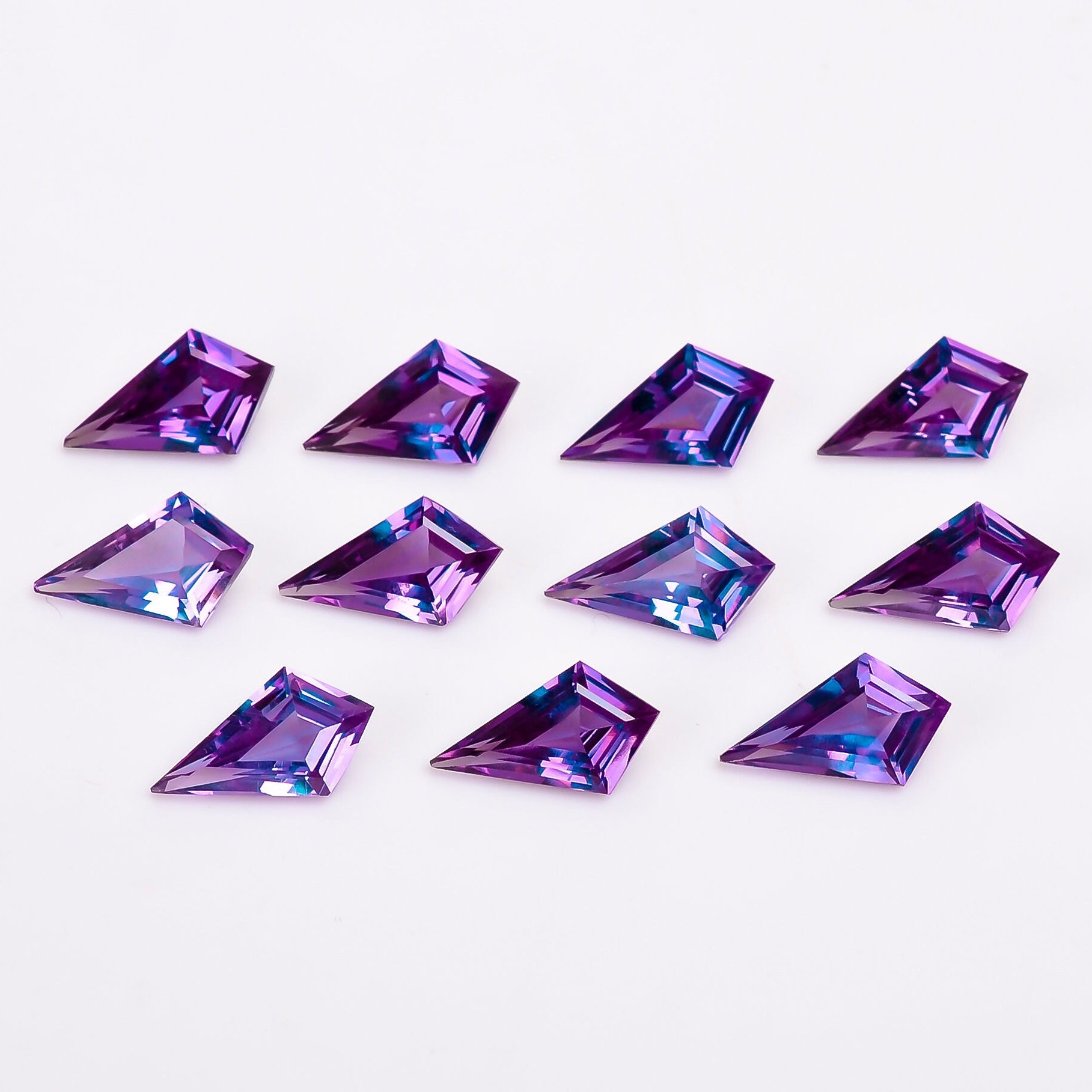 Alexandrite Kite Shape Color Changing Gemstone, June Birthstone, Loose ...