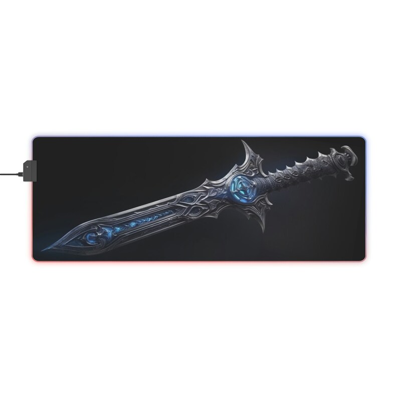 LED Frostmourne Inspired Warcraft Sword Mousepad Wow Deskmat RGB Undead ...