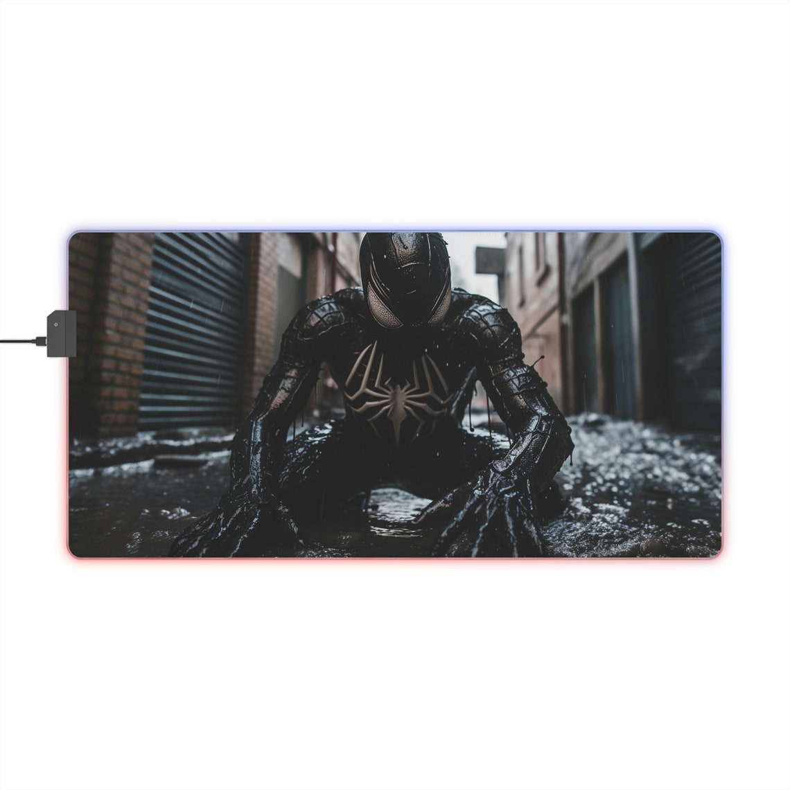XXL Spiderman LED Deskmat RGB Venom Mousepad Xl Spider Man Desk Mat ...