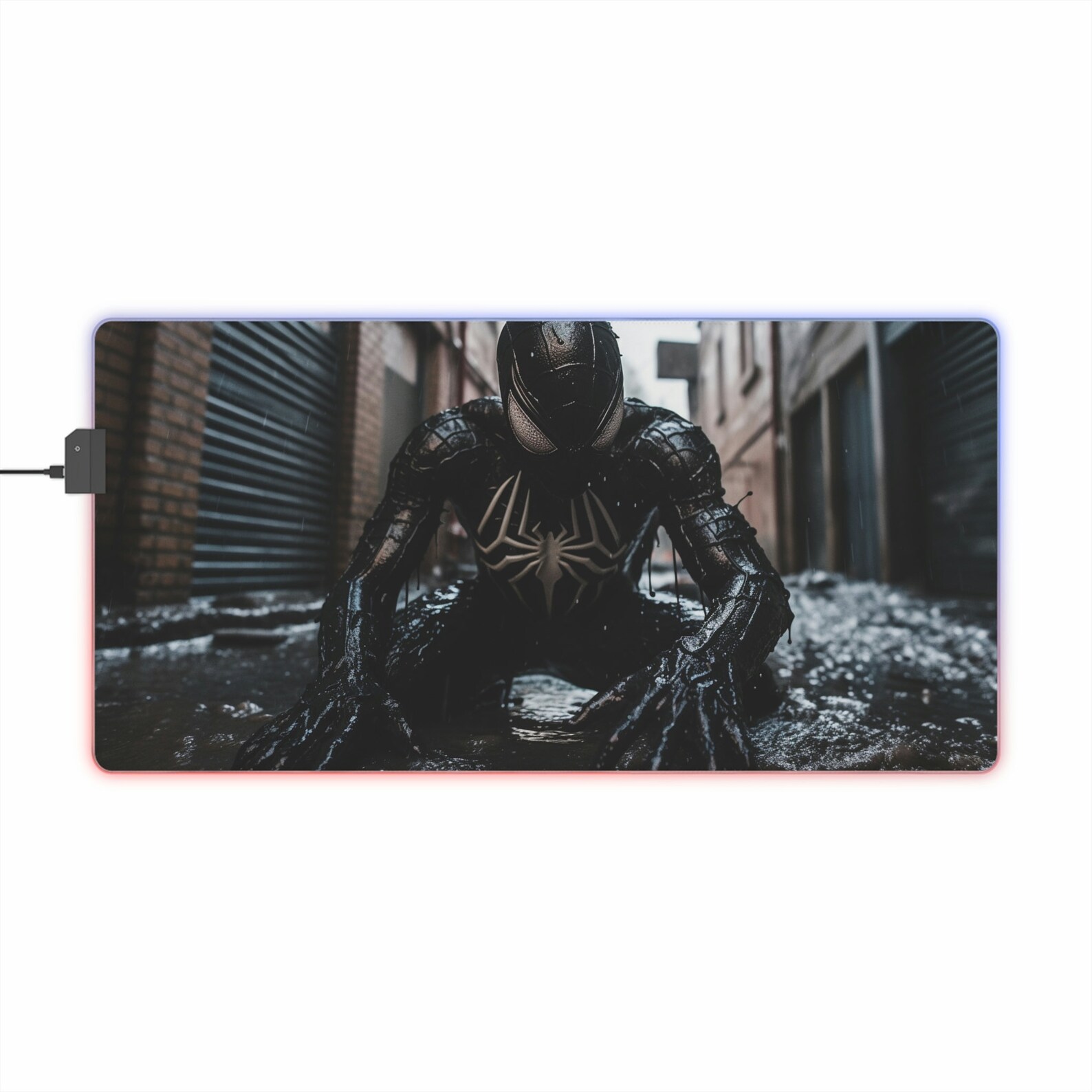 XXL Spiderman LED Deskmat RGB Venom Mousepad Xl Spider Man Desk Mat ...