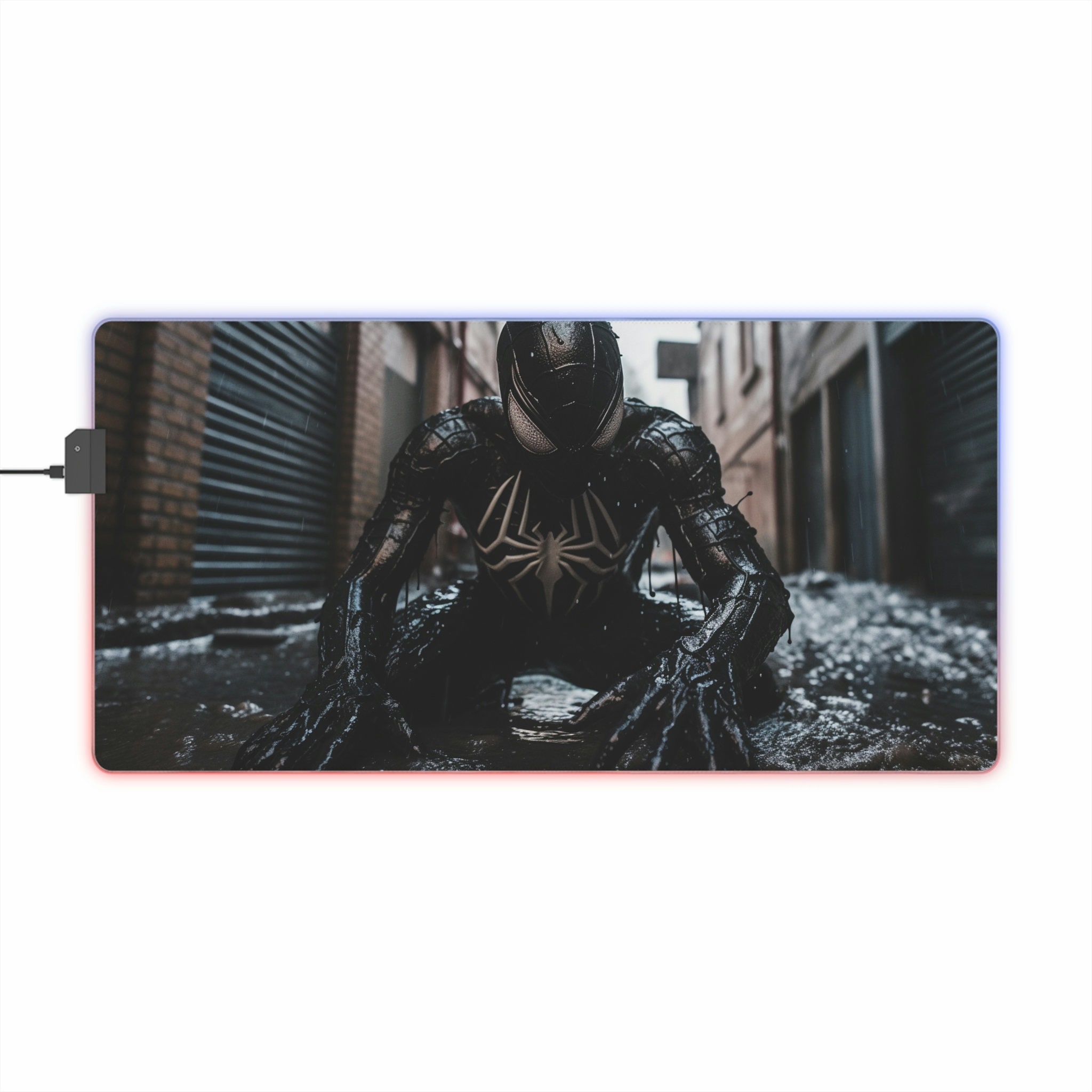 XXL Spiderman LED Deskmat RGB Venom Mousepad Xl Spider Man Desk Mat ...