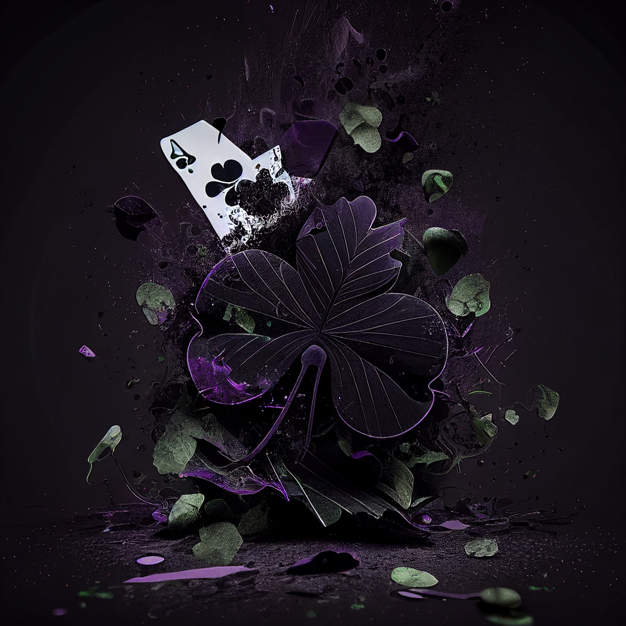 Artistically Displayed Playing Card Type Posters, Digital Prints This ...