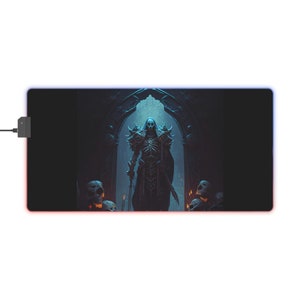 Necromancer LED Gaming Mouse Pad Inspired by Diablo 4 - Etsy