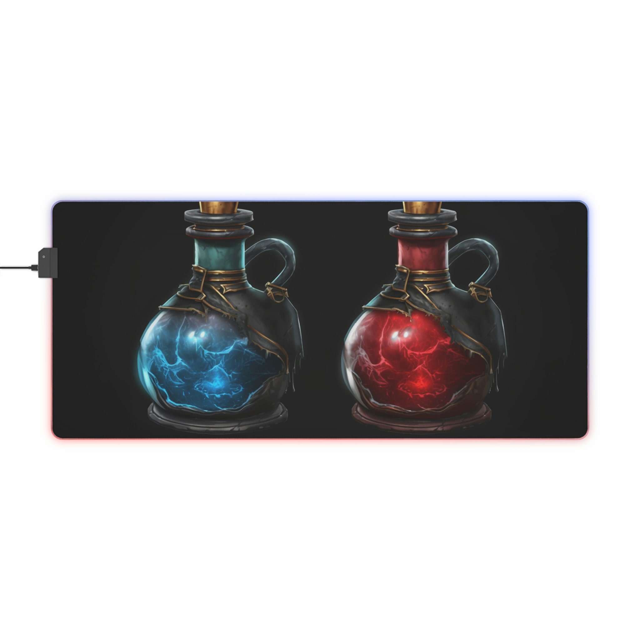 XXL Potion Deskmat Led Health Pot Mousepad RGB Mana Potion Diablo 4 ...