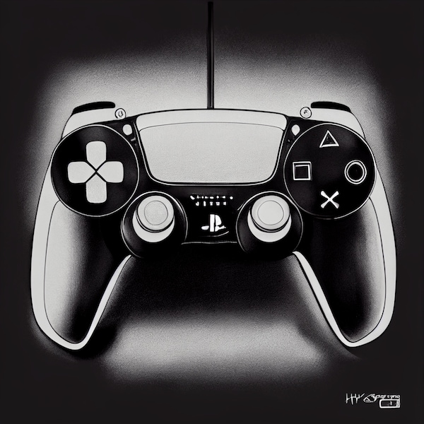 Ps5 Controller Poster - Etsy