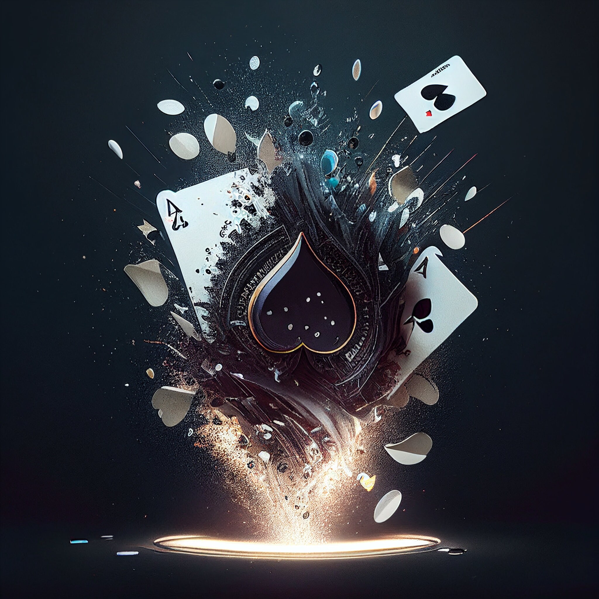 Artistically Displayed Playing Card Type Posters, Digital Prints This ...