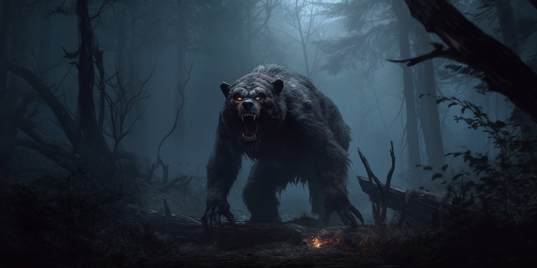 Diablo 4 Desk Mat Druid LED Diablo 4 Inspired Mouse Pad Featuring Bear ...