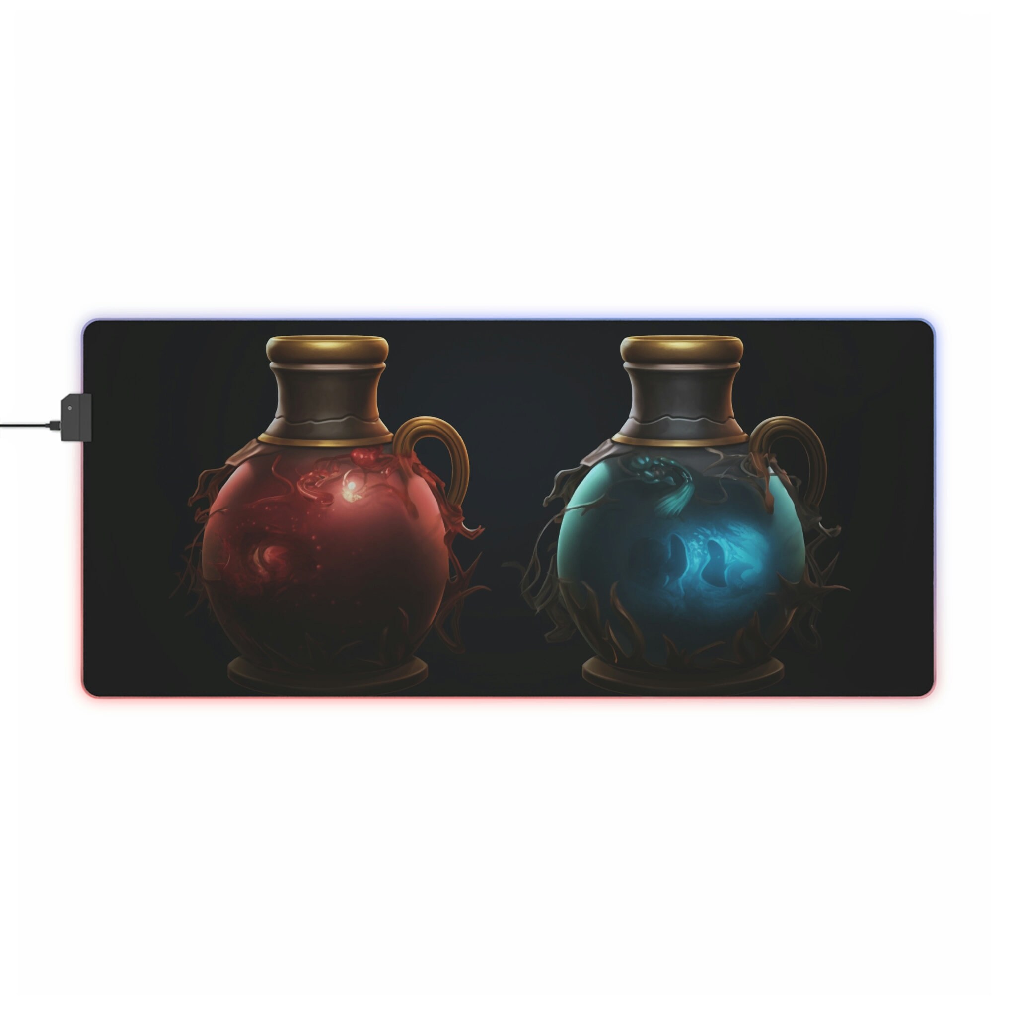XXL Potion Diablo 4 Deskmat Led Health Pot Mousepad RGB Mana Potion ...