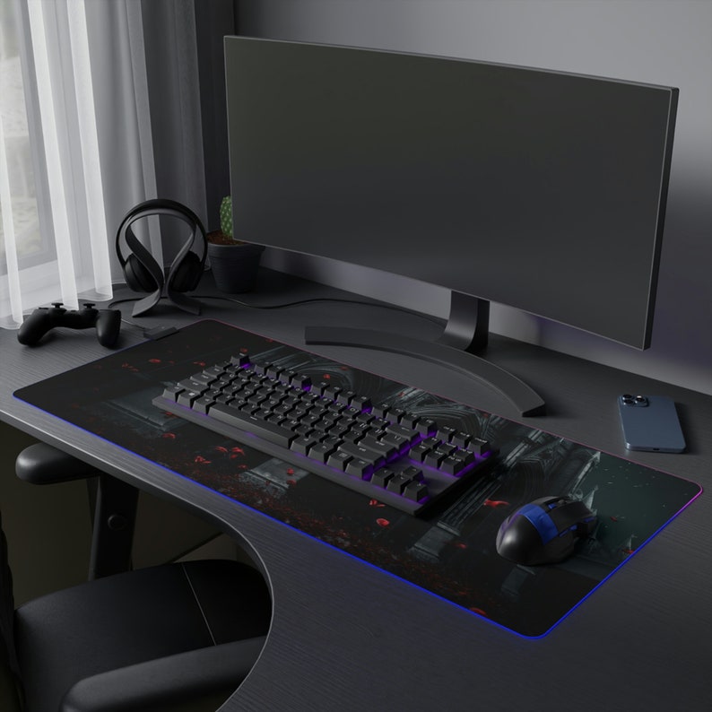 Diablo 4 Desk Mat LED Diablo 4 Lilith Mouse Pad Rgb Diablo IV Deskmat ...