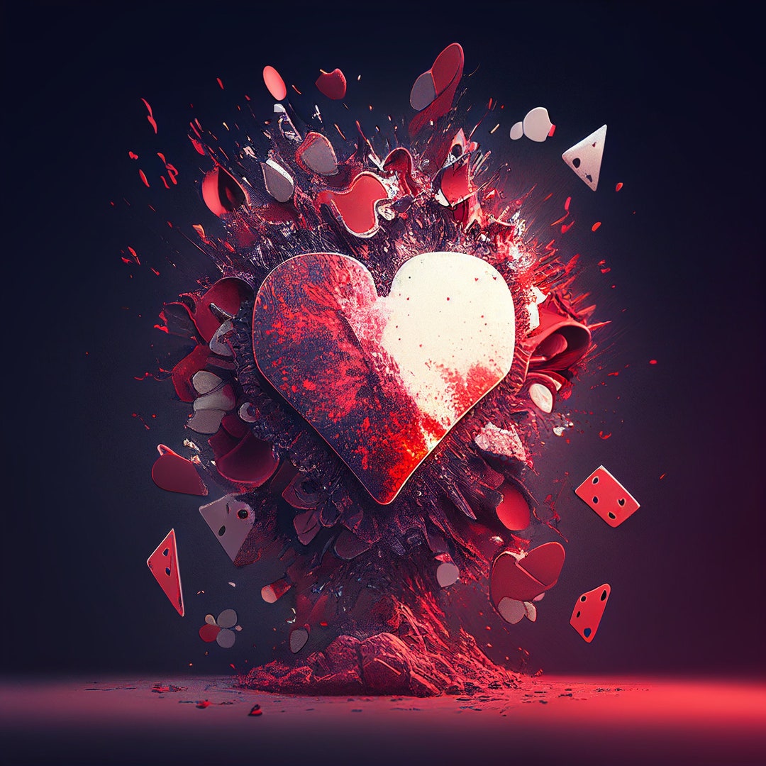 Artistically Displayed Playing Card Type Posters, Digital Prints This ...