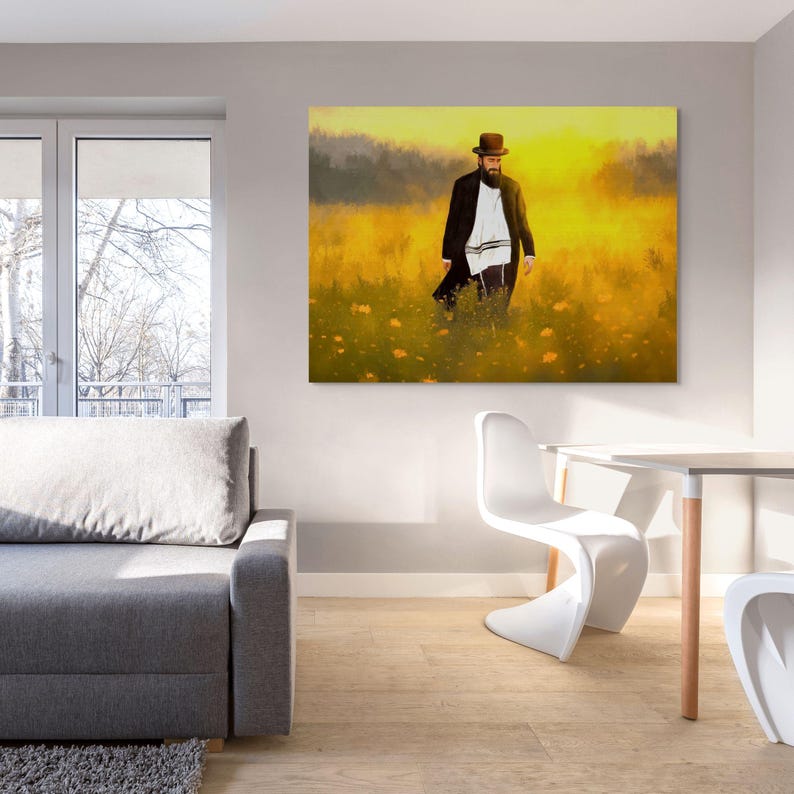 Breslov Hisbodedus Jewish Prayer Art - Golden Hour Prayer, Jewish ...