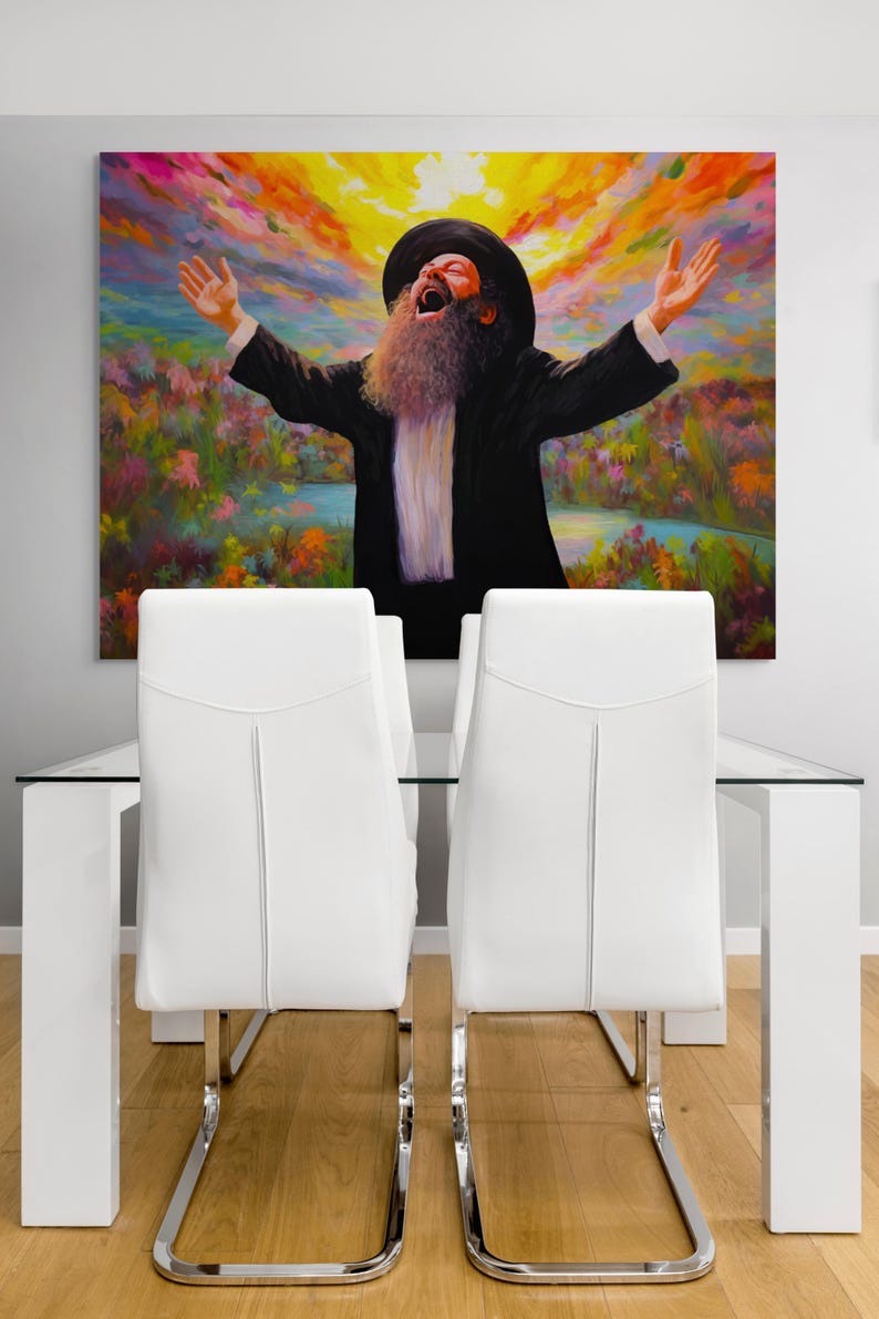 30x40 Breslov / Breslev Hisbodedus Jewish Prayer Art – Emuna on Fire ...