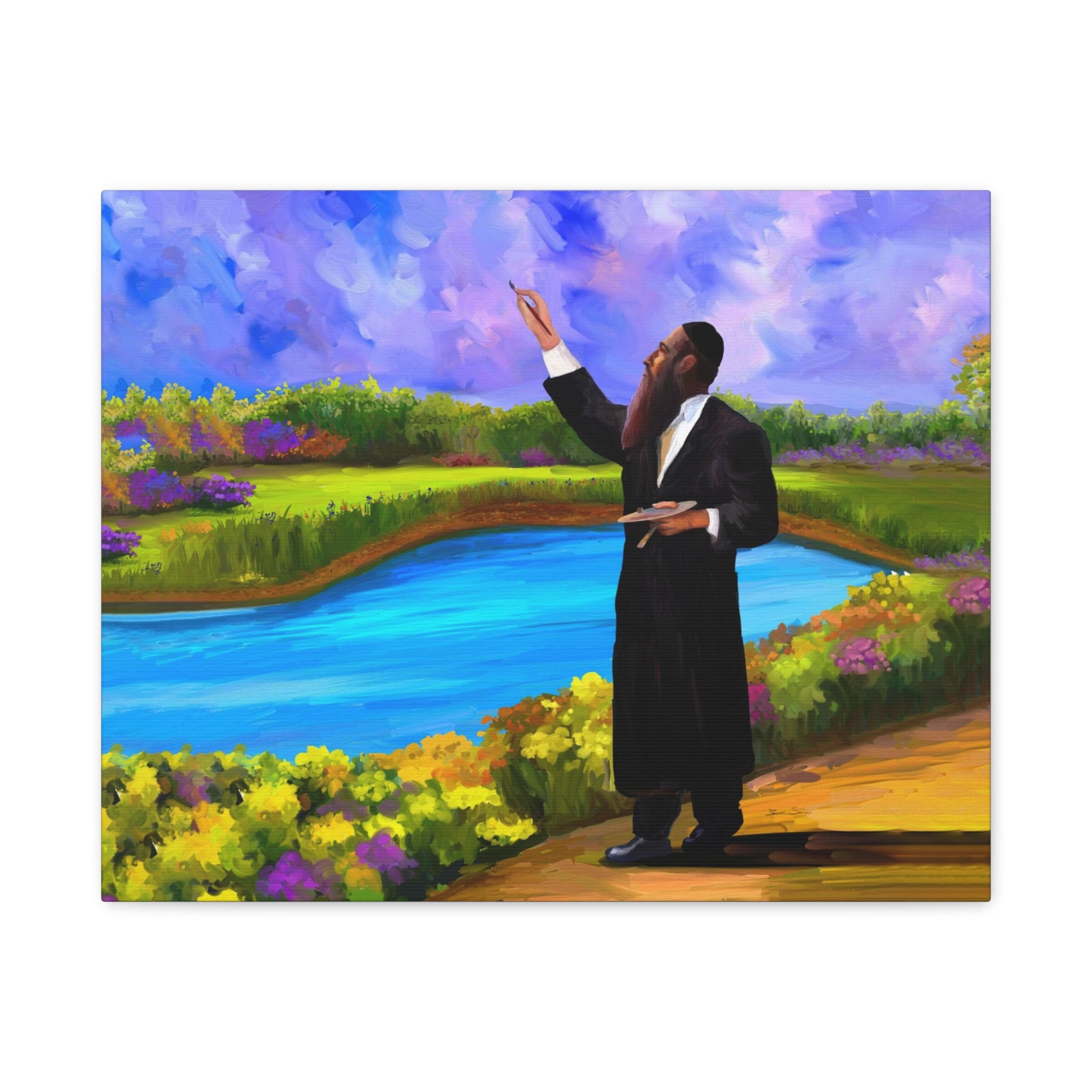 16x20x1.25 Hisbodedus Rebbe Nachman Breslov / Breslev Judaica Rabbi ...