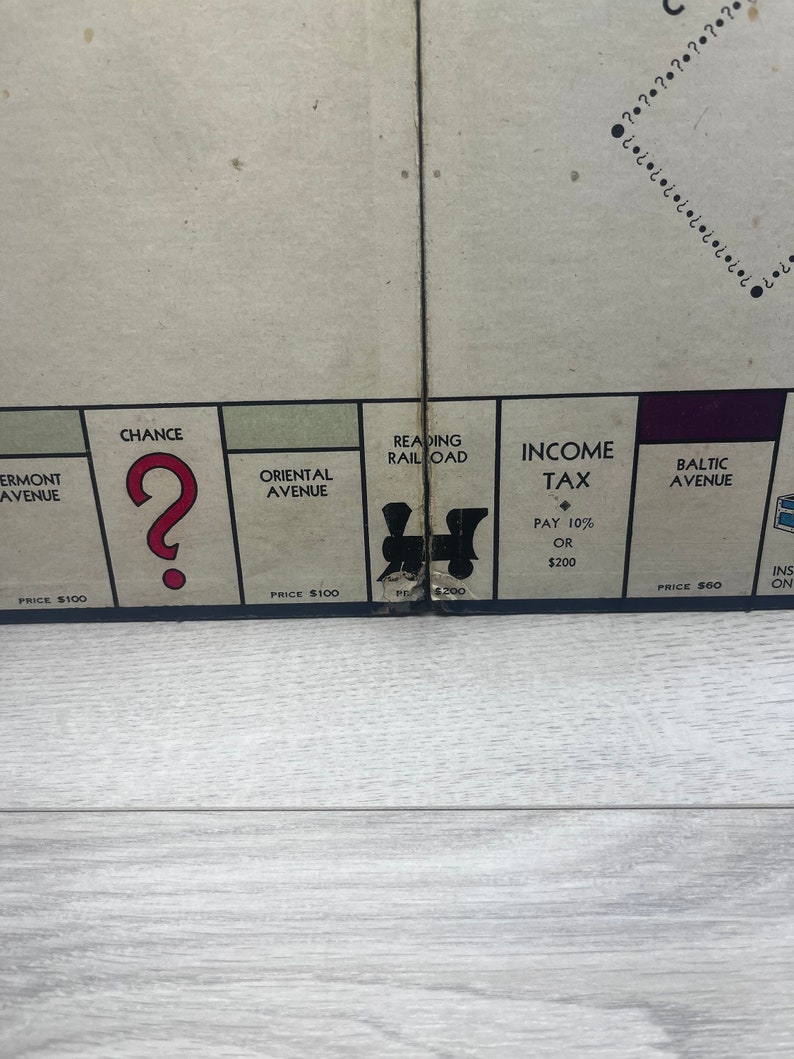 Vintage 1946 Monopoly Board Game - Etsy