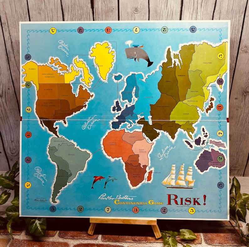 Vintage 1968 “risk” Board Game - Etsy